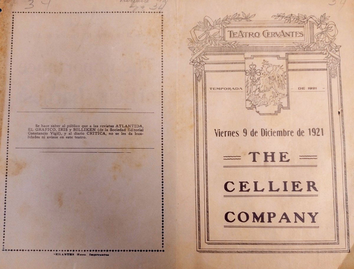 Cía. de Comedias Inglesa Frank Cellier – Teatro Nacional Cervantes